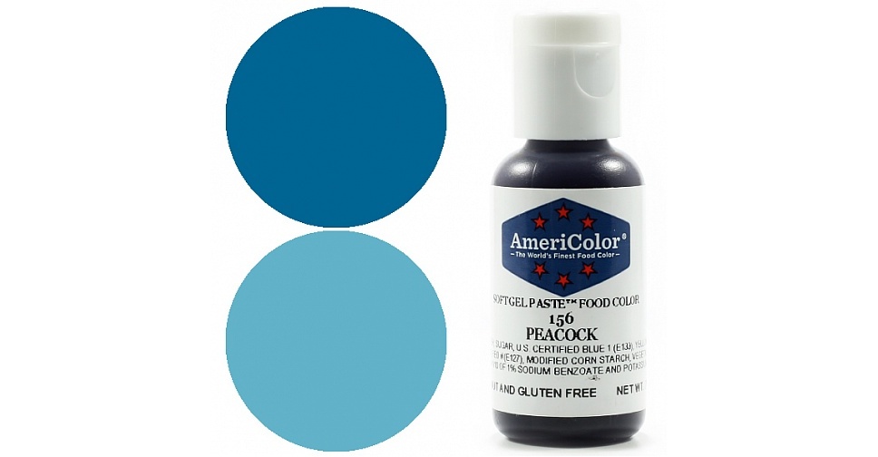 Гелевый краситель AmeriColor "PEACOCK"21гр: Купите Тут! Цена: 250 руб.